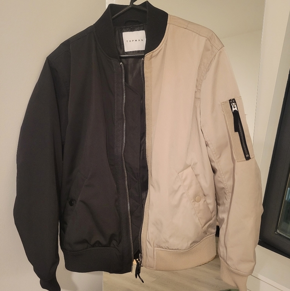 Topman | Jackets & Coats | Topman Twotoned Bomber Jacket | Poshmark